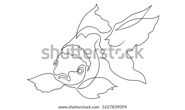 Continuous Line Drawing Animals Art Stock Stock Illustration 1627839094 ...
