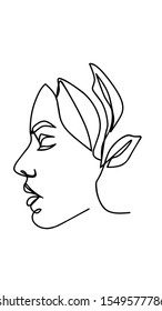 Continuous Line Drawing Face Stock Illustration 1549577786 | Shutterstock