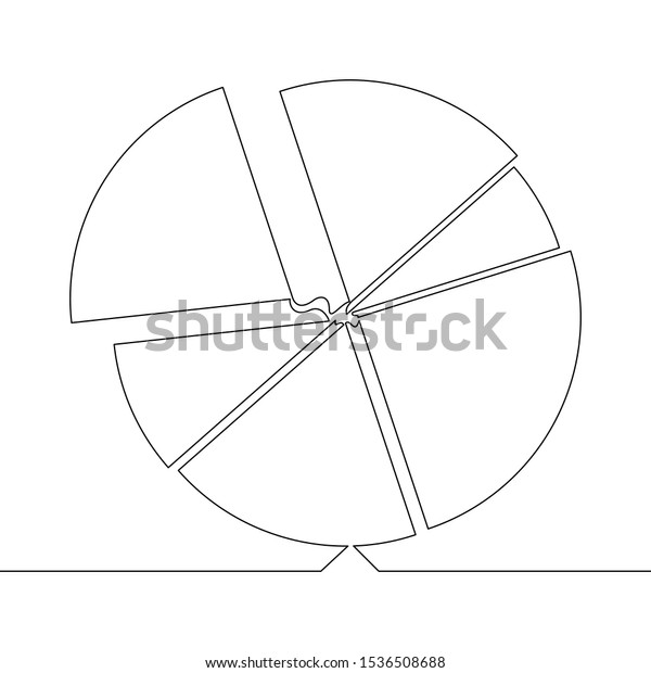 Continuous One Single Line Drawing Allocation Stock Illustration ...