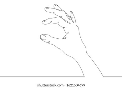 Continuous Single One Line Hand Drawing Stock Illustration 1621504699 ...