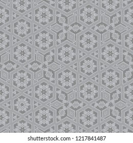 Continuous Wallpaper Fabric Pattern Stock Illustration 1217841487 ...