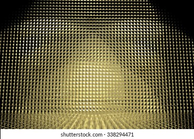 Continuously Variable Gold Material Black Space Stock Illustration ...