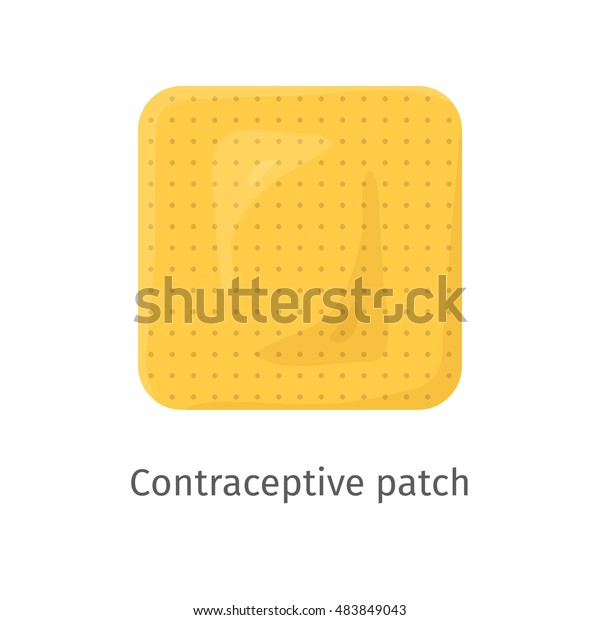 Contraception Method Patch Estrogen Contraceptive Patch Stock ...