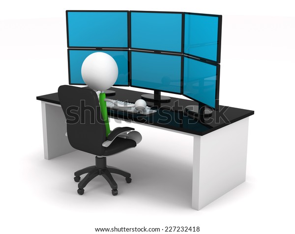 Control Center Stock Illustration 227232418