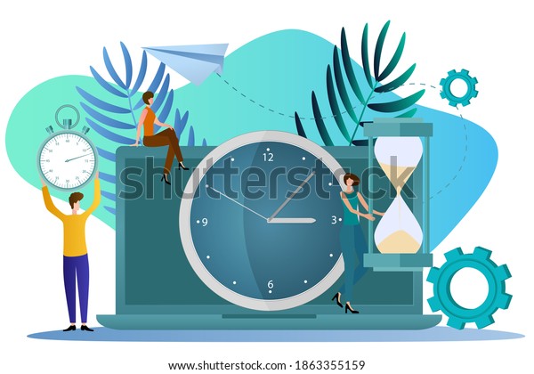 Control Over Time Concept Time Management Stock Illustration 1863355159 ...