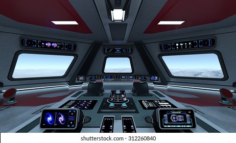 Car Modern Interior Driver Cockpit View Stock Vector (Royalty Free ...