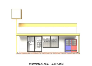 1,124 Convenience store rendering Images, Stock Photos & Vectors ...