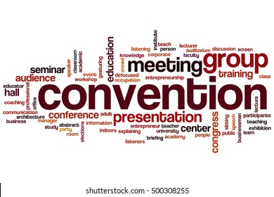 Convention Word Cloud Concept Stock Illustration 500308255 | Shutterstock