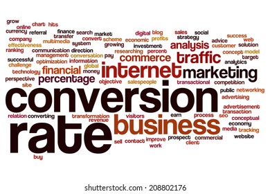 Conversion Rate Concept Word Cloud Background Stock Illustration ...