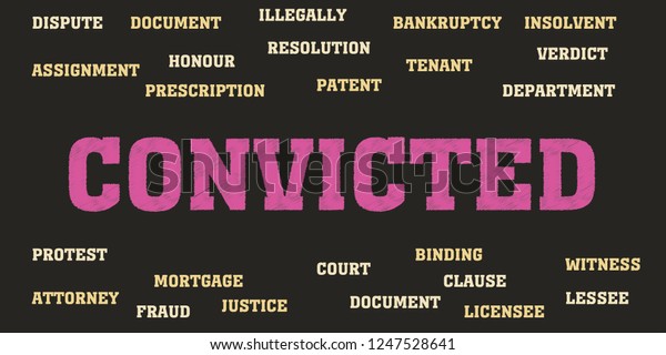 Convicted Words Tags Cloud Stock Illustration 1247528641 | Shutterstock