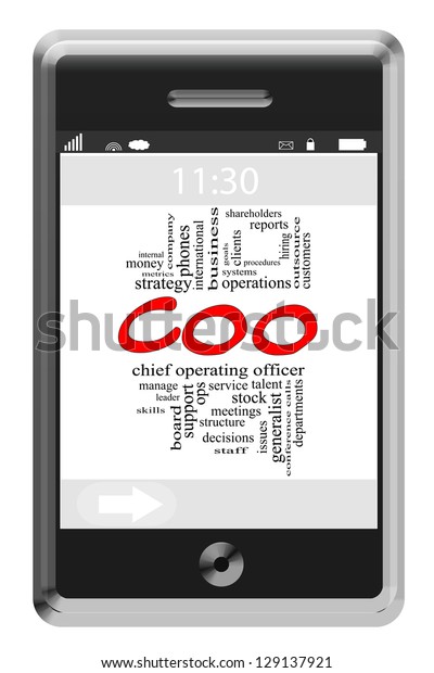 Coo Word Cloud Concept Touchscreen Phone Stock Illustration 129137921 ...