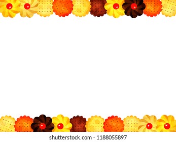 Cookie Biscuit Frame Stock Illustration 1188055897 | Shutterstock