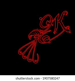Cool Letter Patterns Which Designed Screen Stock Illustration ...