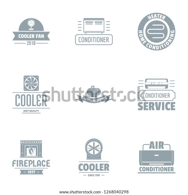 Coolant Logo Set Simple Set 9 Stock Illustration 1268040298 | Shutterstock