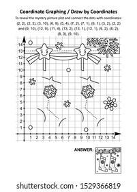Coordinate Graphing Draw By Coordinates Math 스톡 일러스트 1529366819 ...