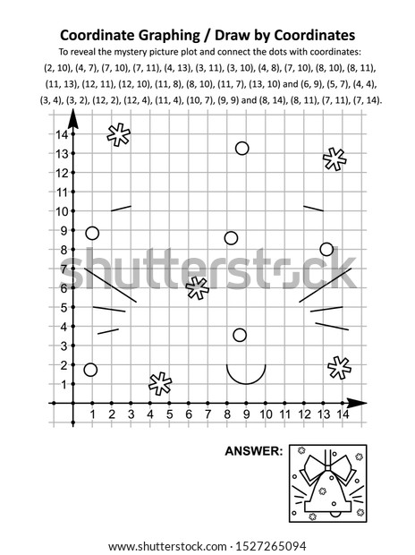 Coordinate Graphing Draw By Coordinates Math Stock Illustration ...