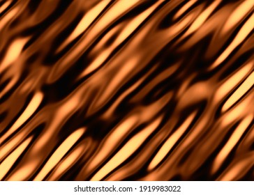 Copper Metallic Liquid Texture 3d Rendering Stock Illustration ...