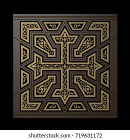 Coptic Orthodox Cross Design Pattern Stock Illustration 719631172 ...