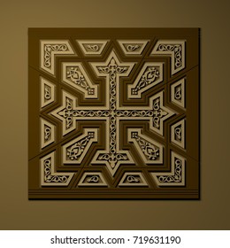 Ilustrasi Stok Coptic Orthodox Cross Design Pattern 719631190 ...