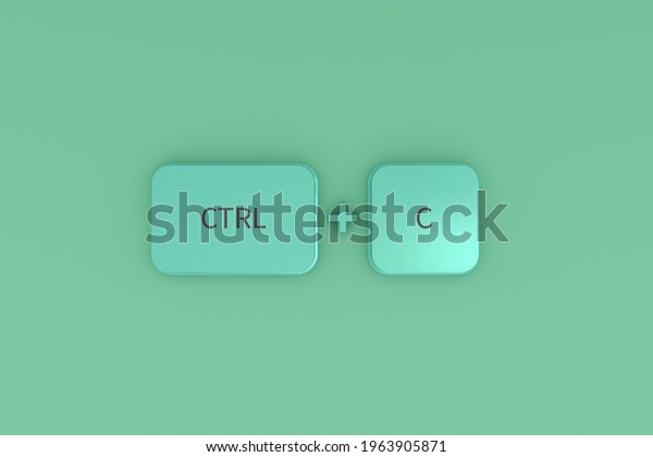 Copy Paste Button Icon 3d Illustration Stock Illustration 1963905871 ...