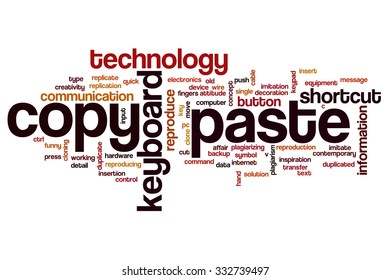 Copy Paste Word Cloud Stock Illustration 332739497 | Shutterstock