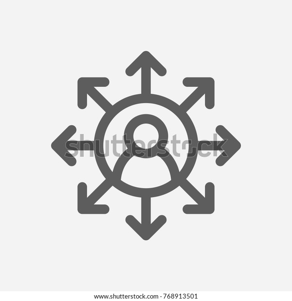 Core Values Accountability Icon Multitasking Line Stock Illustration ...