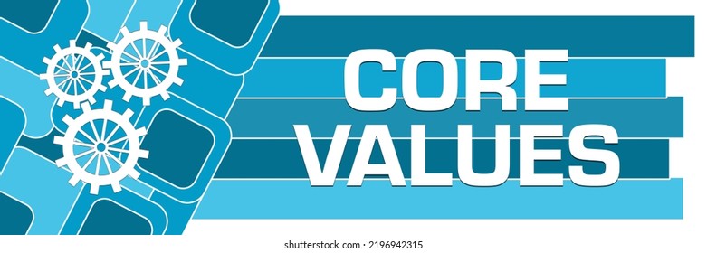 Core Values Concept Image Text Gear Stock Illustration 2196942315 ...