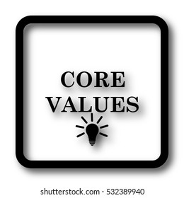 Core Values Icon Black Website Button 스톡 일러스트 532389940 | Shutterstock