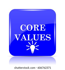 Core Values Icon Blue Website Button Stock Illustration 606762371 ...