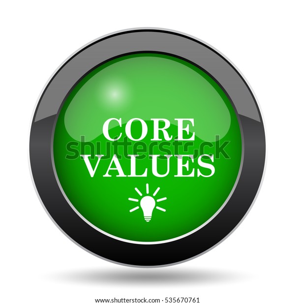 Core Values Icon Green Website Button Stock Illustration 535670761 ...