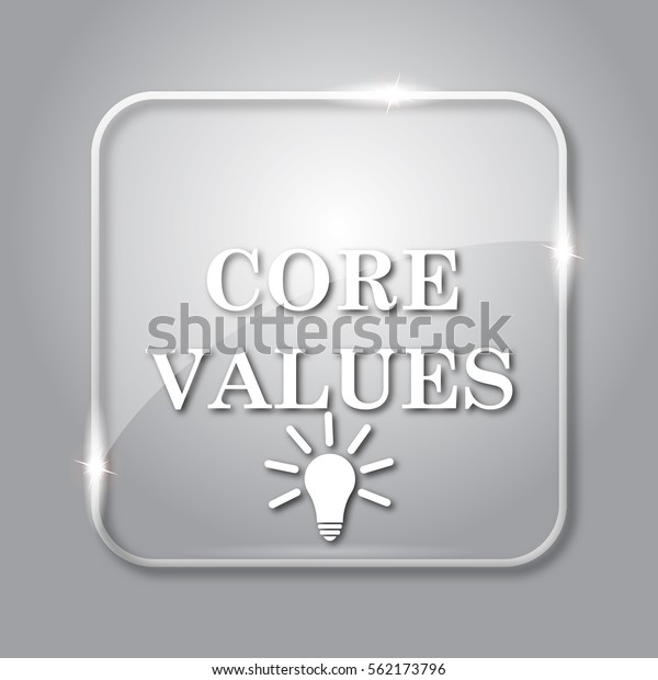 Core Values Icon Transparent Internet Button Stock Illustration 562173796