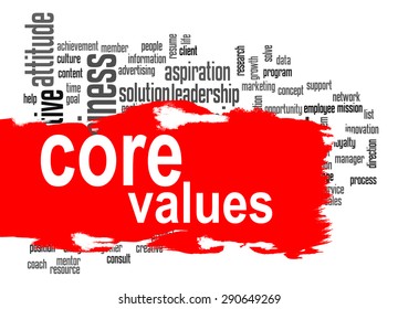 Core Values Word Cloud Image Hires Stock Illustration 290649269 ...
