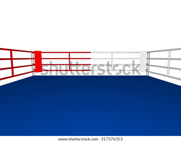 Corner Boxing Ring 3d Closeup Isolated 스톡 일러스트 317376353 | Shutterstock