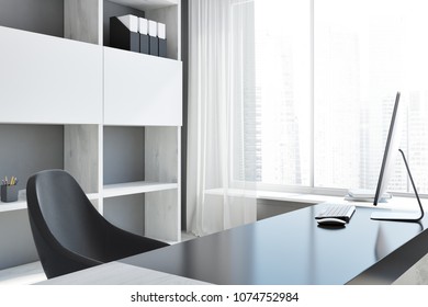 9,424 Computer on desk back view Images, Stock Photos & Vectors ...