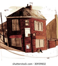 Corner Shop Stock Illustration 30939832 | Shutterstock
