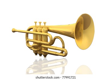 Cornet Isolated White Background Stock Illustration 77991721 | Shutterstock