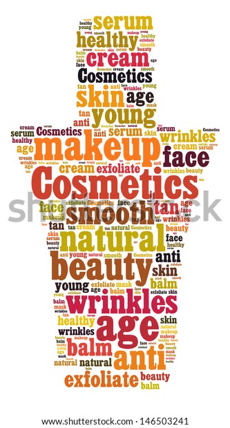 Cosmetics Makeup Word Cloud Stock Illustration 146503241 | Shutterstock
