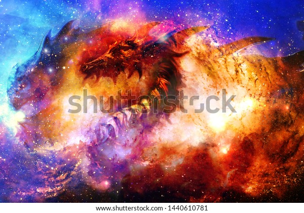 Cosmic Dragon Space Cosmic Abstract Background Stock Illustration ... Cosmic Dragon Space Cosmic Abstract Background Stock Illustration ...