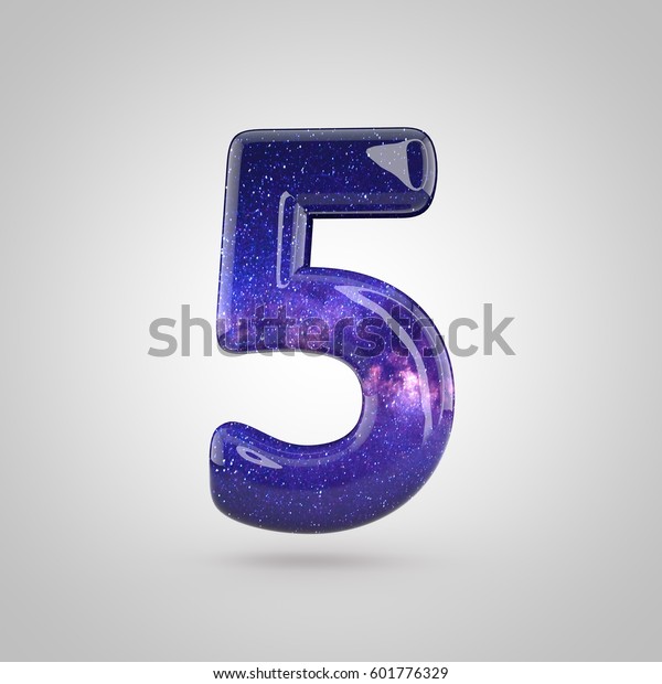 Cosmic Number 5 3d Render Galaxy: стоковая иллюстрация, 601776329 ...