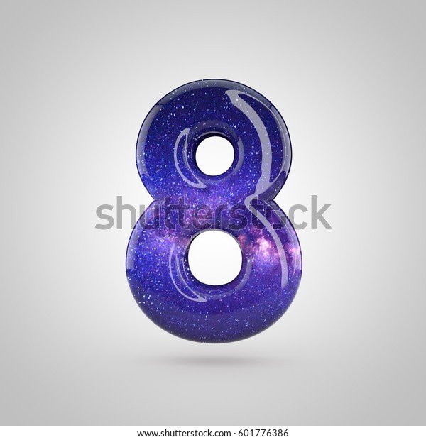 Cosmic Number 8 3d Render Galaxy Stock Illustration 601776386 ...