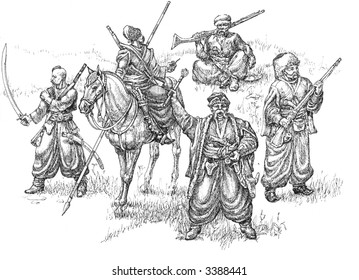 Cossacks Illustration Stock Illustration 3388441 | Shutterstock