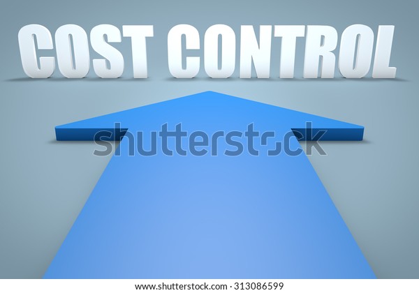 Cost Control 3d Render Concept Blue Stock Illustration 313086599 ...