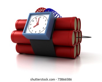 Time Bomb Explosion Danger Concept Stock Vector (Royalty Free ...