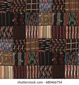 Country Patchwork Quilt Seamless Texture 3d Stock Illustration ...