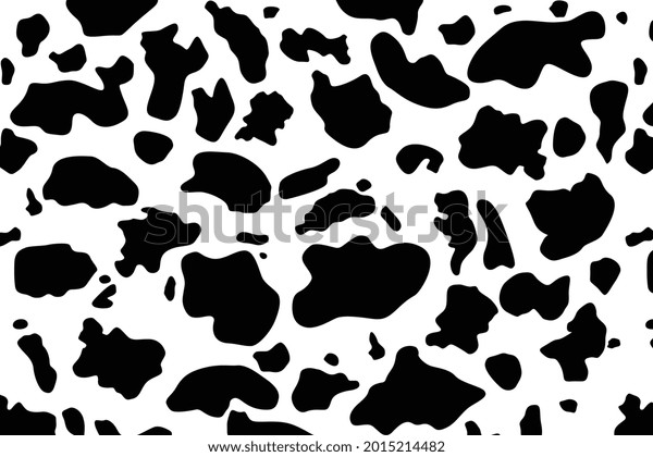 Cow Pattern Texture Seamless Pattern Black Stock Illustration ...