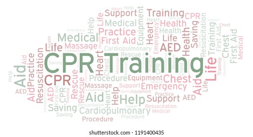 Cpr Training Word Cloud Made Text Stock Illustration 1191400435 ...