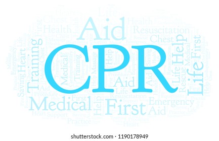 Cpr Word Cloud Made Text Only Stock Illustration 1190178949 | Shutterstock