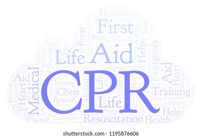 Cpr Word Cloud Made Text Only Stock Illustration 1195876606 | Shutterstock