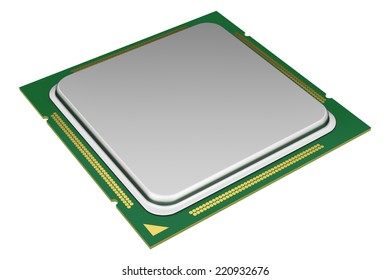 Cpu Against White Background Stock Illustration 220932676 | Shutterstock