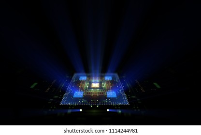 62 Cpu socket. modern technology. big data center. mobile device. light ...